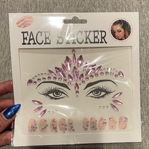 Makeup | Light Pink Face And Nail Gems | Poshmark